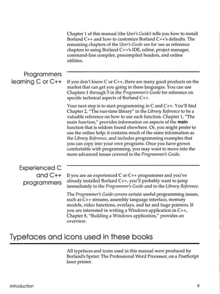 Borland c++ version_3.0_users_guide_1991 | PDF