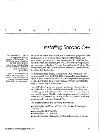 Borland c++ version_3.0_users_guide_1991 | PDF