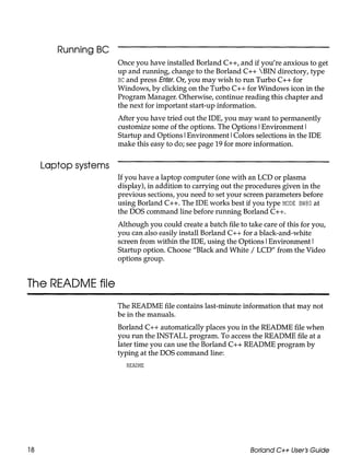 Borland c++ version_3.0_users_guide_1991 | PDF
