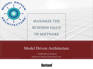 Borland-Model Driven Architecture | PPT