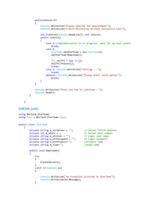 Borland star team to tfs simple migration | PDF