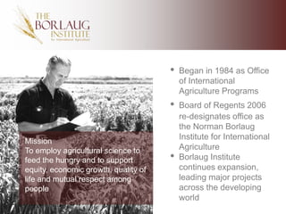 Borlaug Institute Slide Presentation | PPT
