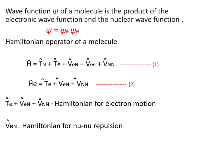 Born-Oppenheimer approximation.pptx | Chemistry | Science