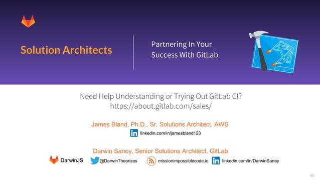 Optimize your CI/CD with GitLab and AWS | PPT