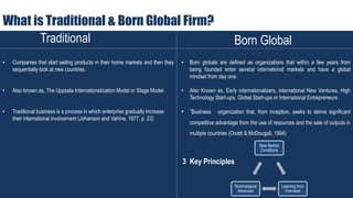 Born global entrepreneurship | PPTX