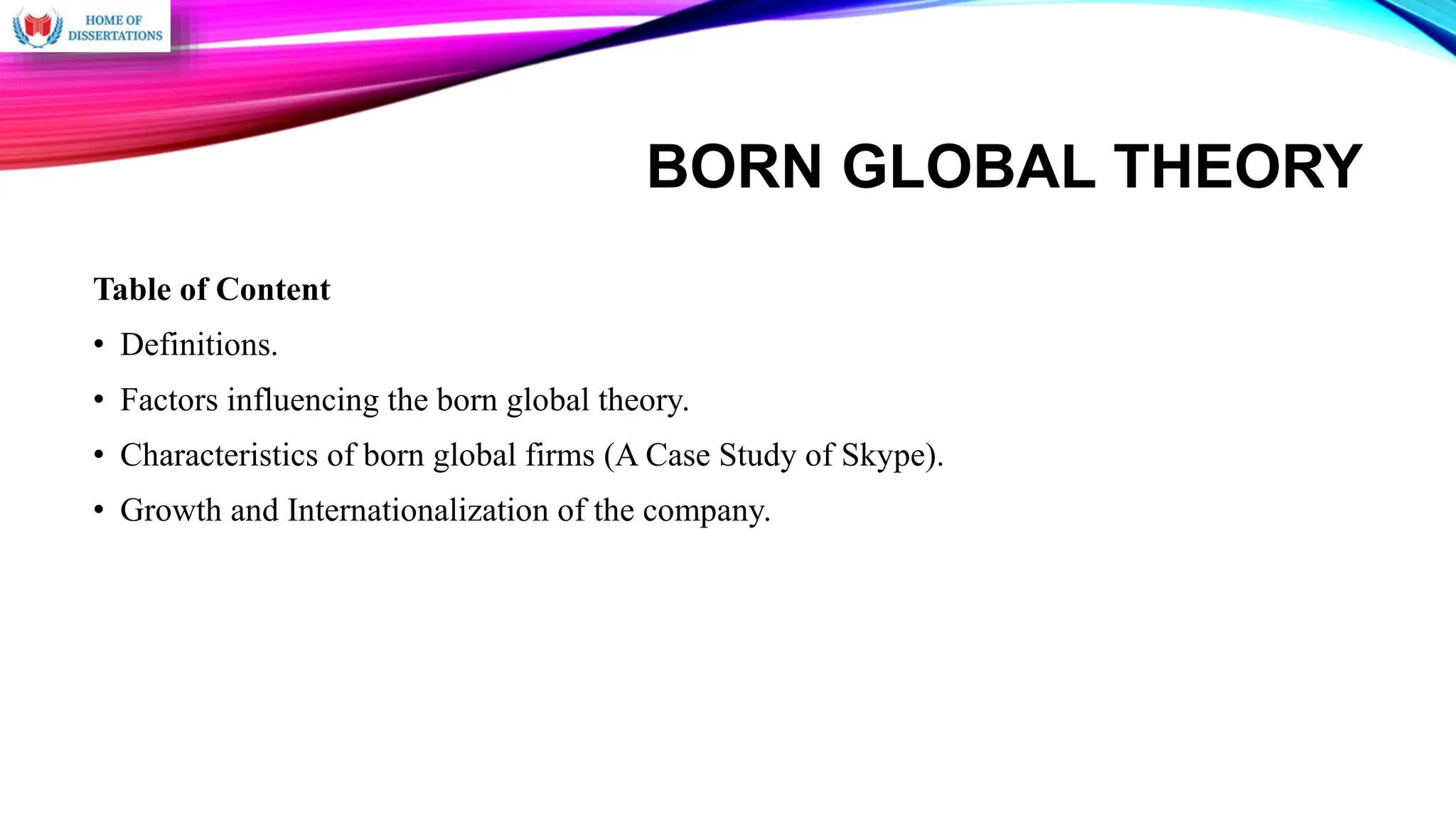 Born Global Theory (CASE STUDY).pptx