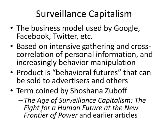Surveillance Capitalism | PPTX
