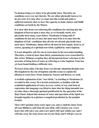 Born of water and the holy spirit | RTF
