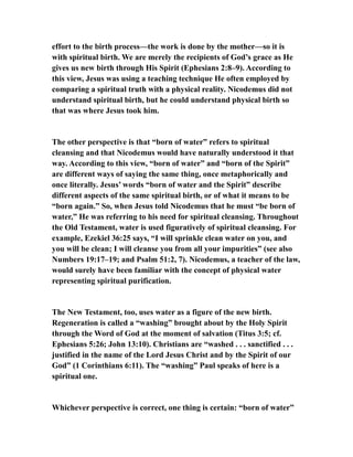 Born of water and the holy spirit | RTF