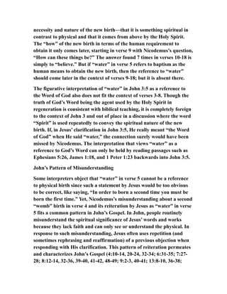 Born of water and the holy spirit | RTF