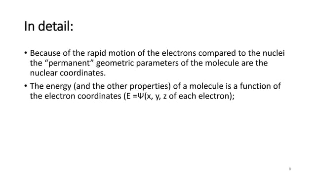 Bornoppenheimer Approximationpdf Chemistry Science
