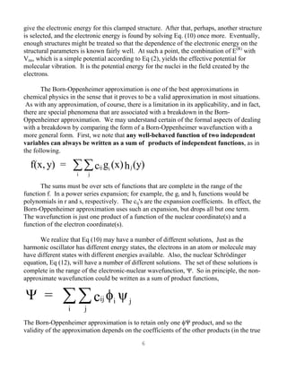 Born oppenheimer p1 7 | PDF