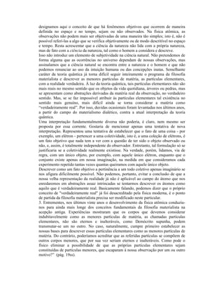 BORN, SCHRODINGER, HEISENBERG - Problemas da física moderna | PDF
