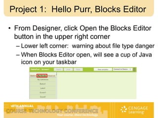 Course Tech 2013, Abigail Bornstein,Using Adroid App Inventor to ...