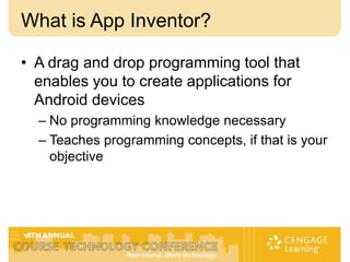 Course Tech 2013, Abigail Bornstein,Using Adroid App Inventor to ...