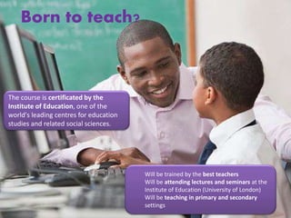 Born to teach advert | PPTX