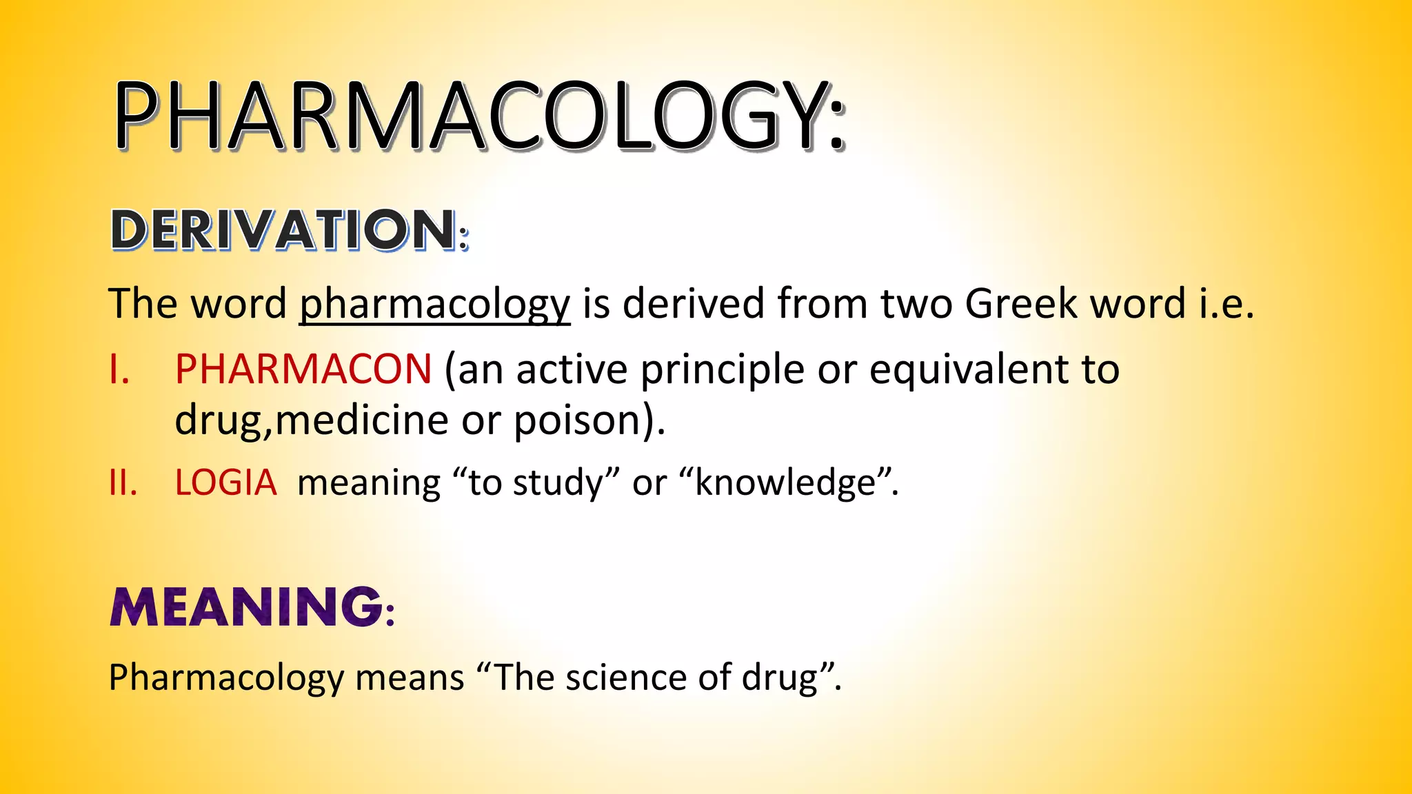 A brief history of pharmacology | PPTX