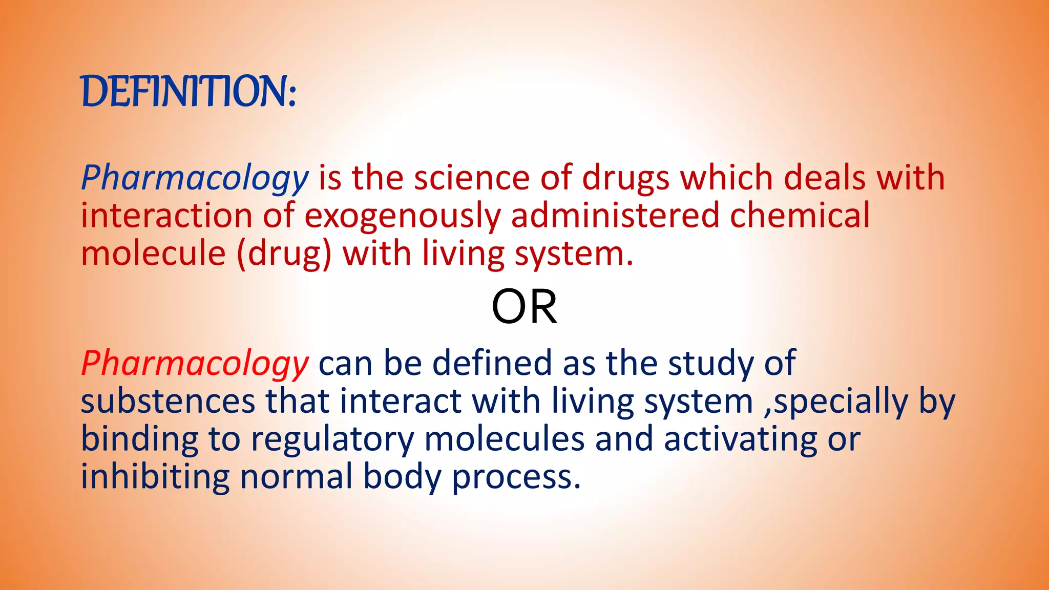 A brief history of pharmacology | PPTX