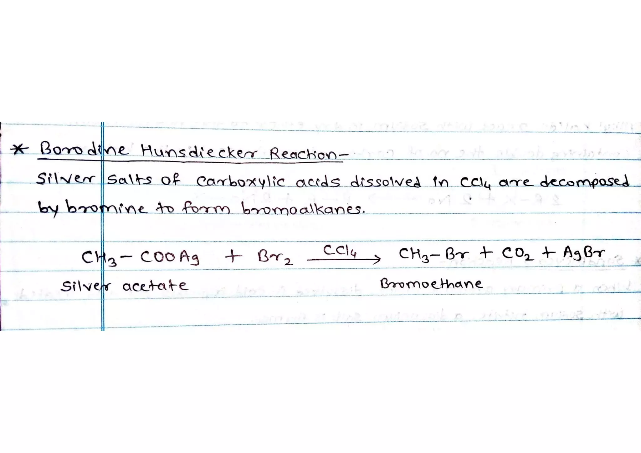 Borodine Hunsdiecker Reaction | PDF
