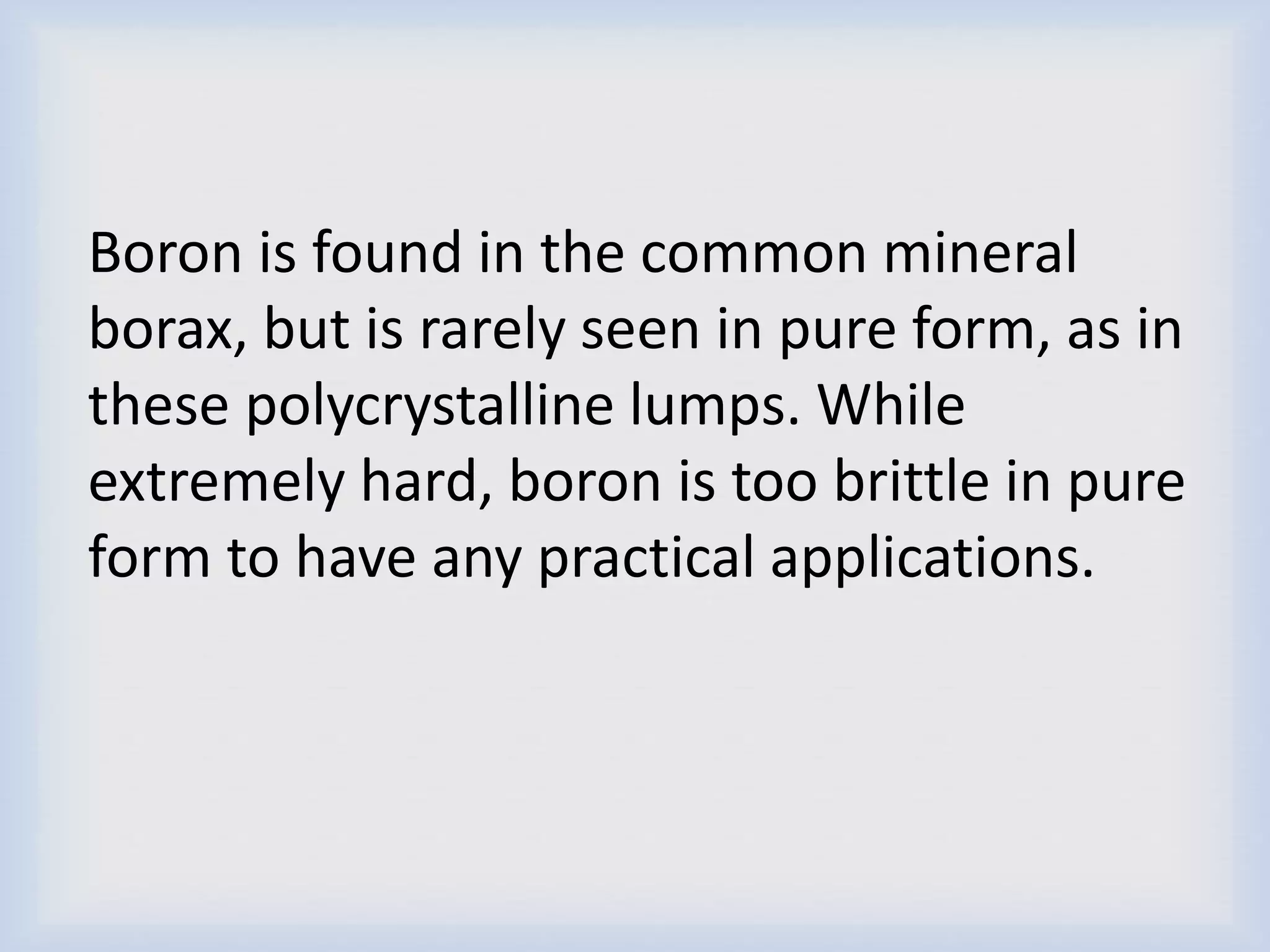 Boron | PPTX