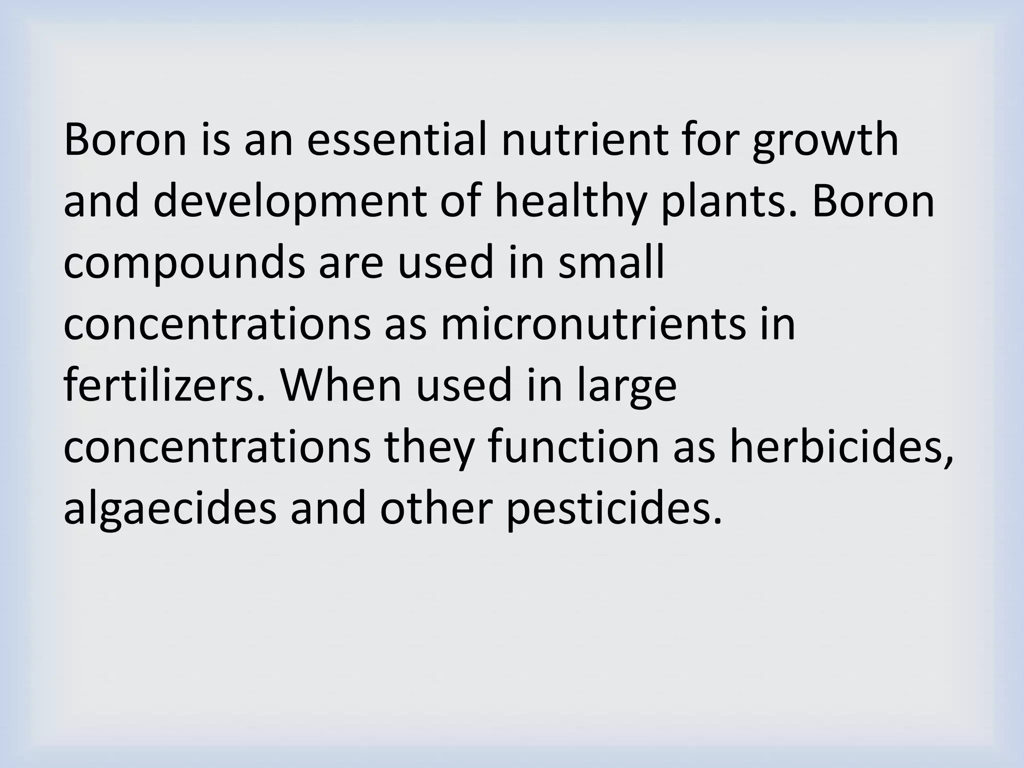 Boron | PPTX