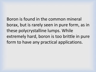Boron | PPTX