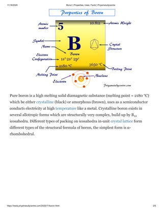 Boron | PDF