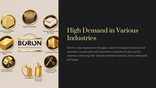 BORON ppt Introduction, advantages and disadvantages | PDF