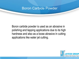 Boron Carbide Powder | PPT