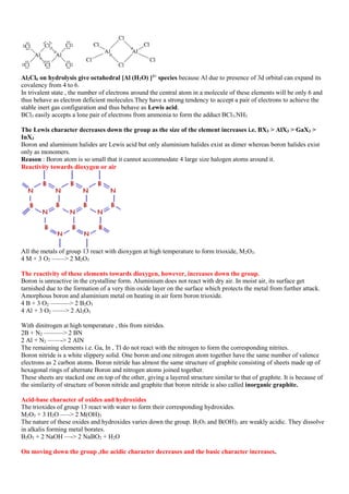 Boron family (Class 11) | PDF