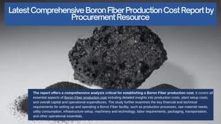 Latest Boron Fiber Production Cost Report | PDF