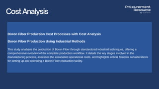 Latest Boron Fiber Production Cost Report | PDF