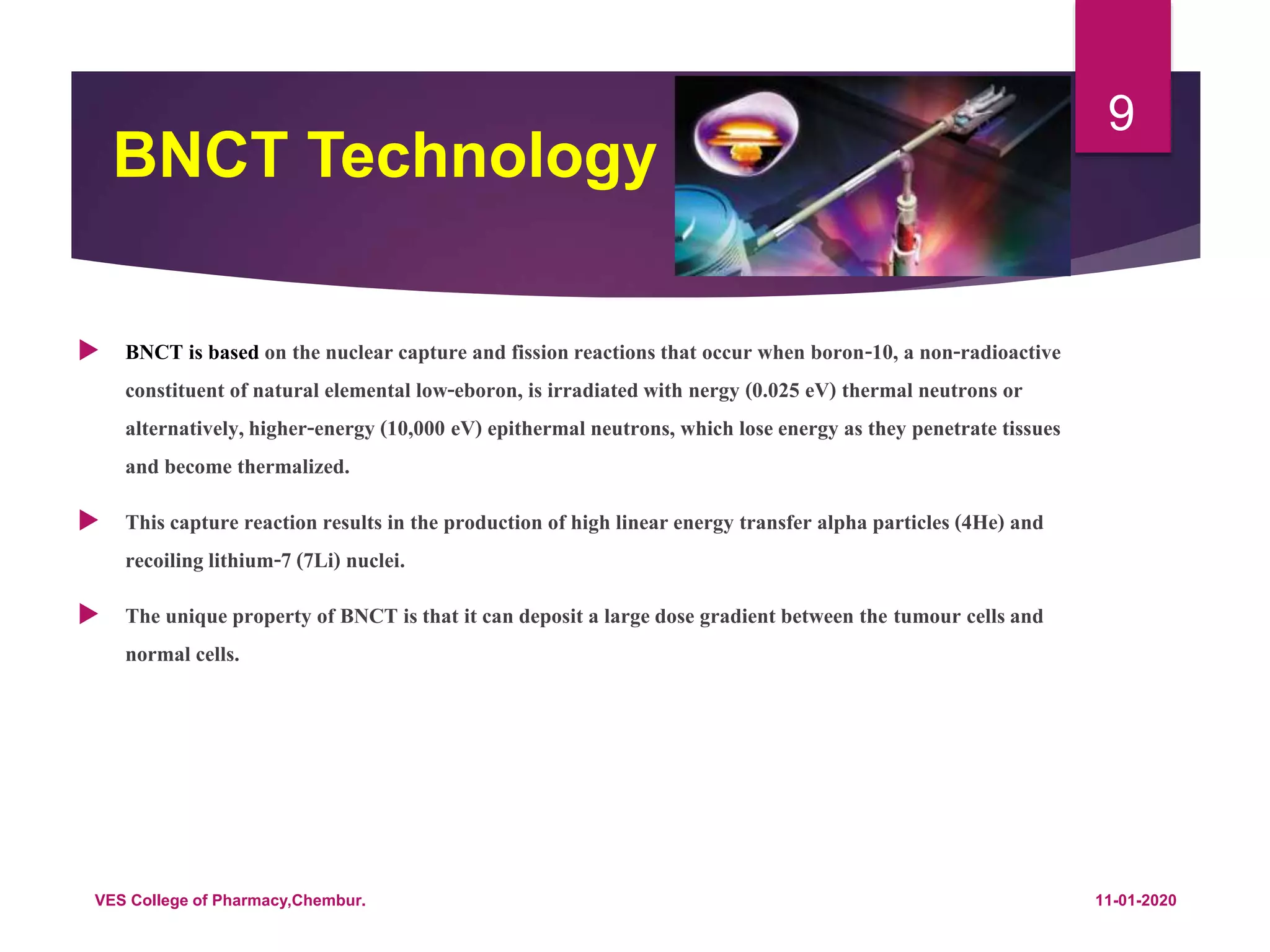 Boron neutron capture therapy | PPTX