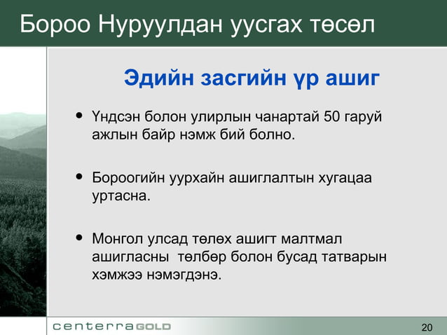 Boroo gold leaching | PPT