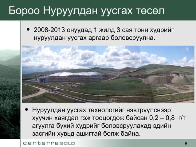 Boroo gold leaching | PPT