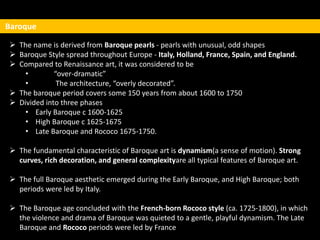 Baroque and Roccoco | PDF