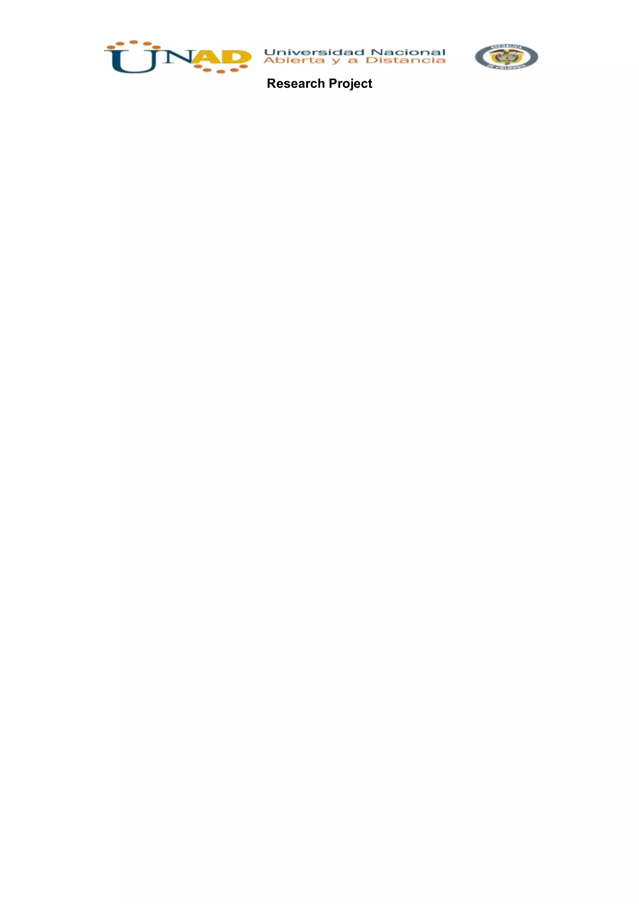 Borrador...differences between research project and the research ...