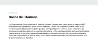 Borrasca filomena | PPTX
