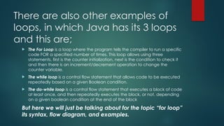 FOR LOOP TOPIC(syntax, flow diagram and examples).pptx