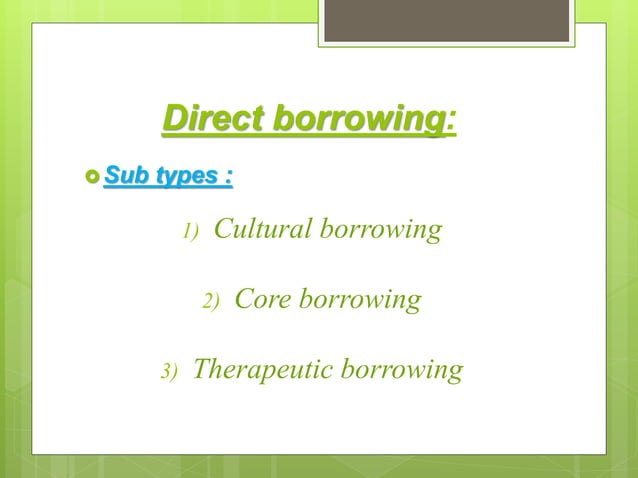 Borrowing and its types | PPTX