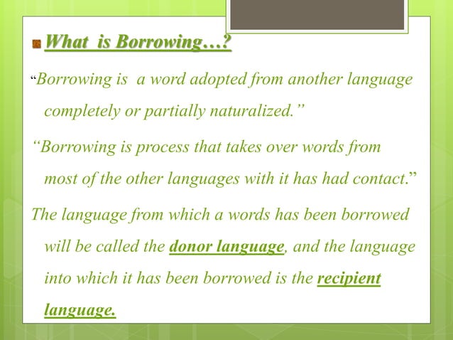 Borrowing and its types | PPTX