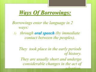 Borrowing and its types | PPTX
