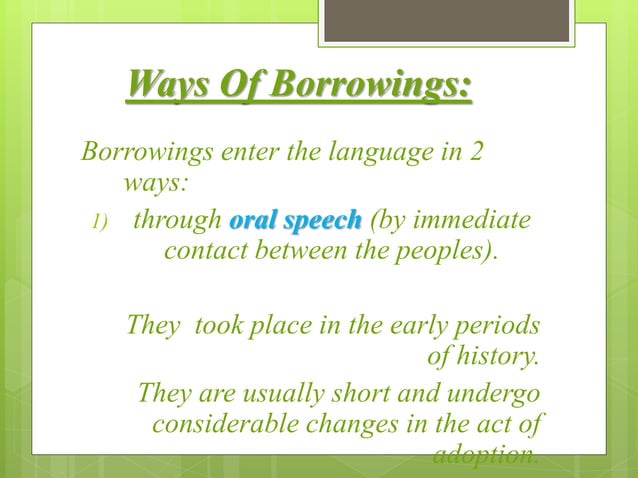 Borrowing and its types | PPTX