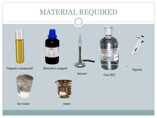 Borsche’s test | PPTX | Chemistry | Science