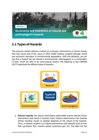 Basic Resilience Study Guide and Disaster Risk Management | PDF