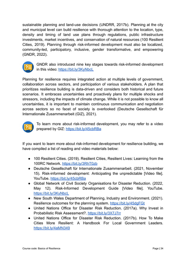 Basic Resilience Study Guide and Disaster Risk Management | PDF
