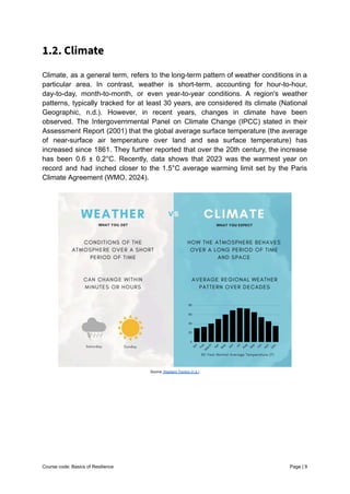 Basic Resilience Study Guide and Disaster Risk Management | PDF