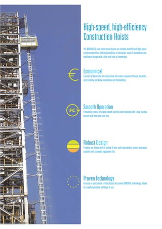 Boruida construction hoists | PDF
