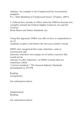 BOS 4025, OSHA Standards 1 Learning Objectives .docx