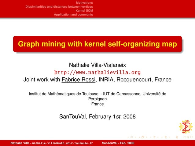 Graph mining with kernel self-organizing map | PPT